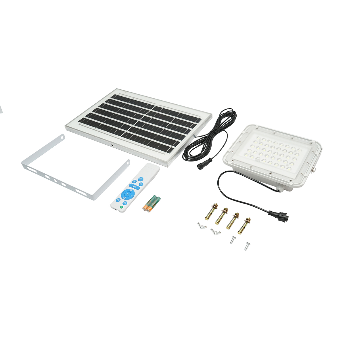 Iluminat :: Proiector led de 60W cu panou solar 10W, baterie 6000mAh si ...